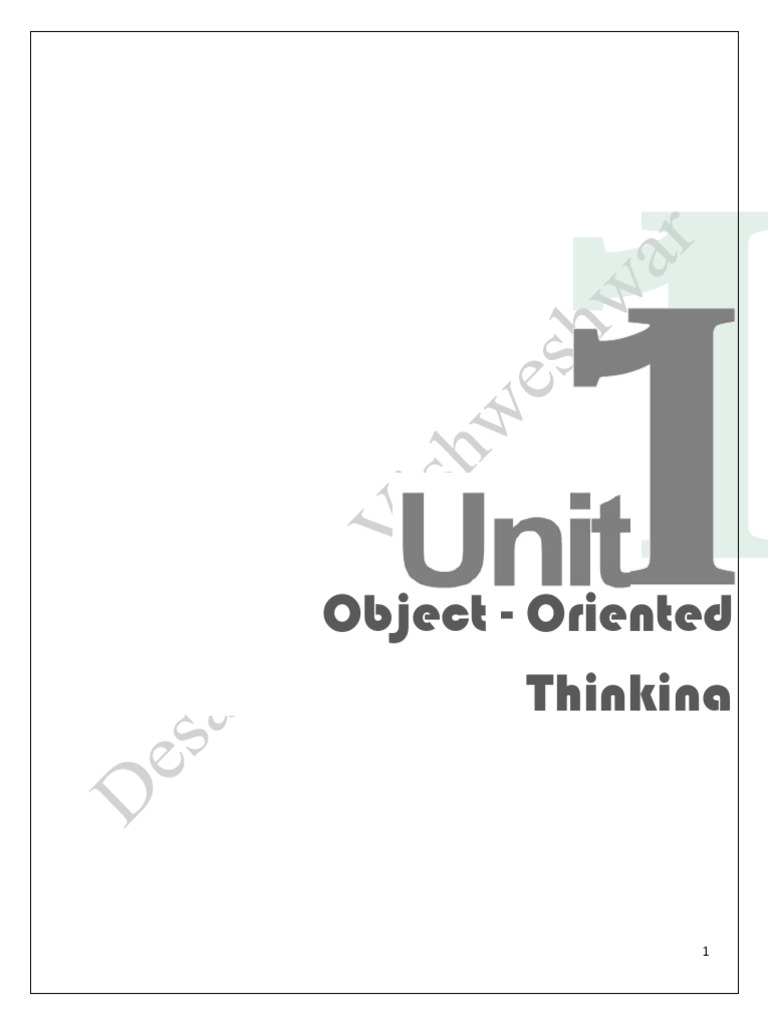 java unit1 | PDF