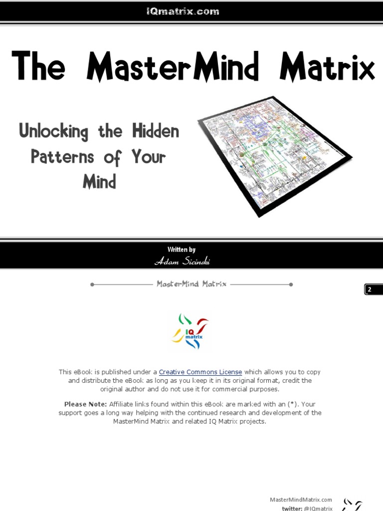 Mastermind Matrix 101 | PDF | Id | Attitude (Psychology)