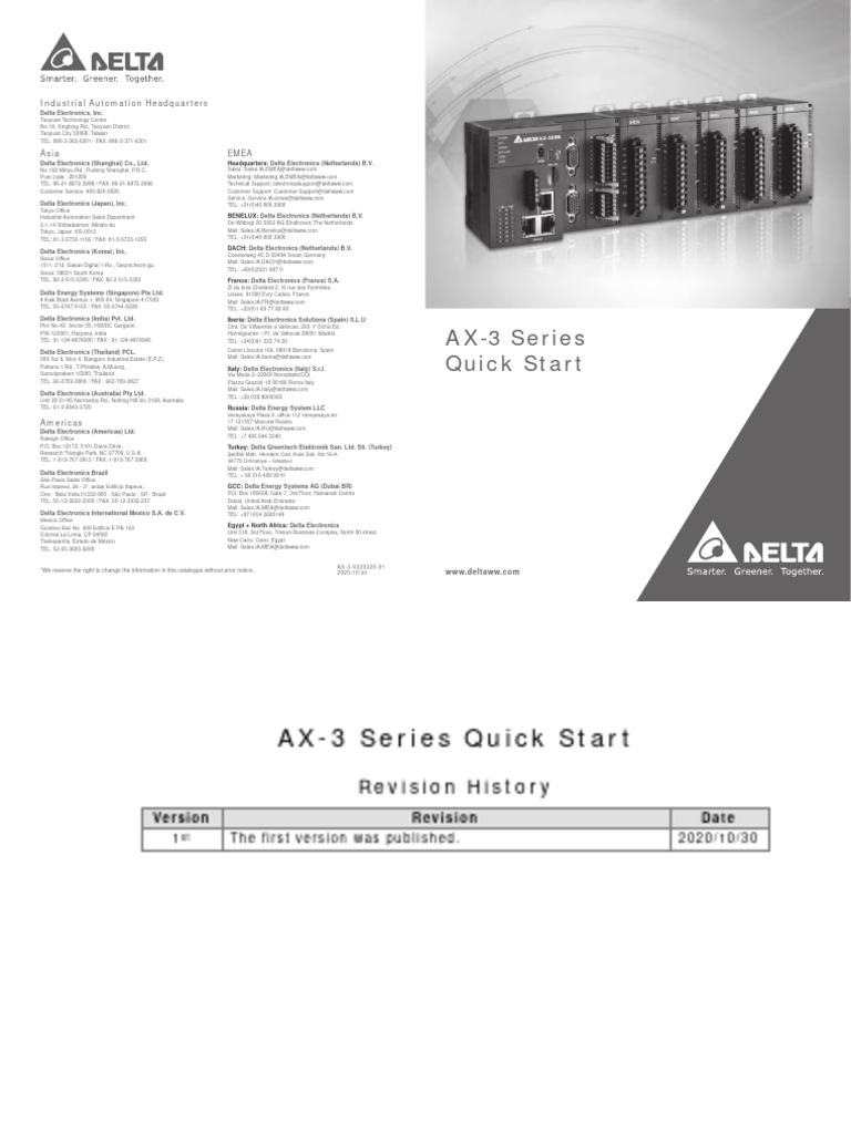 AX3 Series Quick Start | PDF | Programmable Logic Controller | Computer Program