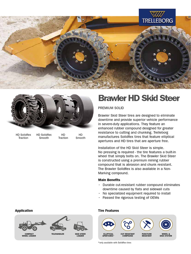 TWS CON Sell Sheet BrawlerHDskidsteer A4 EN LR102019 1 | PDF | Tire ...