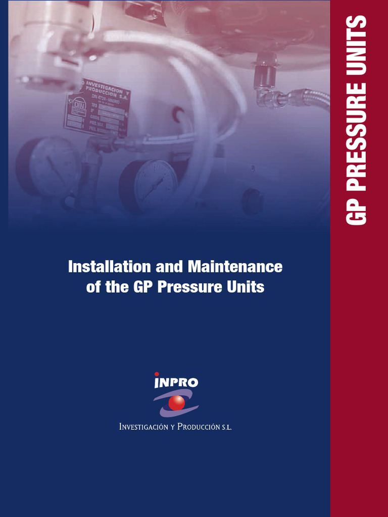 2 Installation Manual Inpro GP EN 9 | PDF | Vacuum Tube | Pump