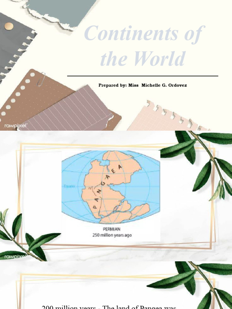 Continents of The World | PDF