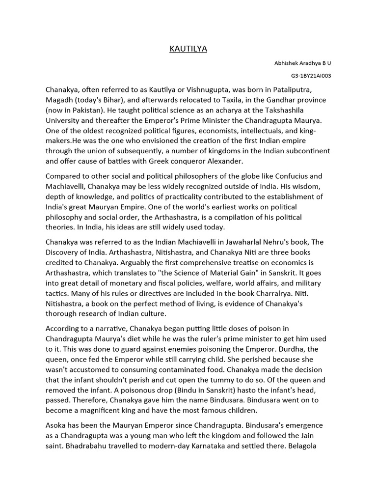 KAUTILYA | PDF