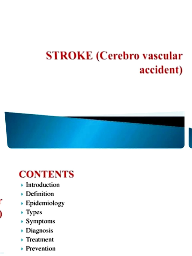 Introduction To Stroke ??? | PDF