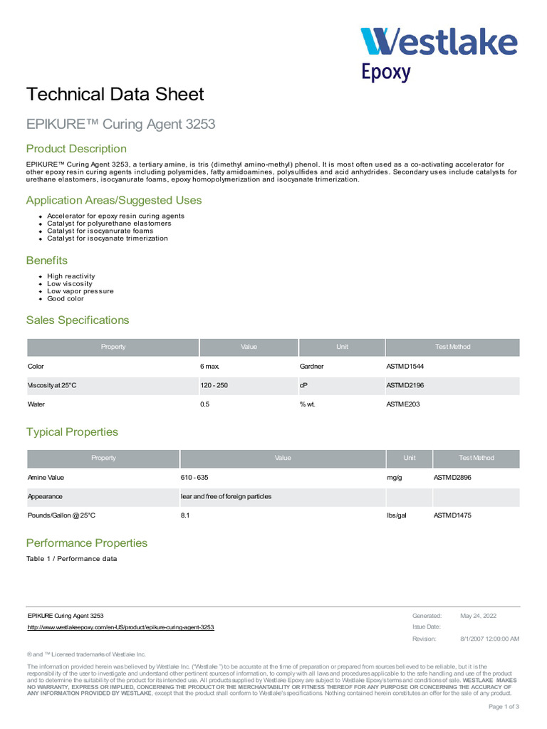 Epikure 3253 TDS | PDF