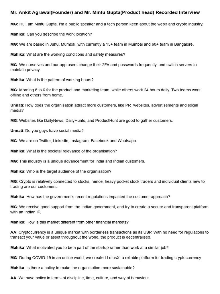 eumind - transcript of interview final | PDF | Cryptocurrency | Internet Privacy