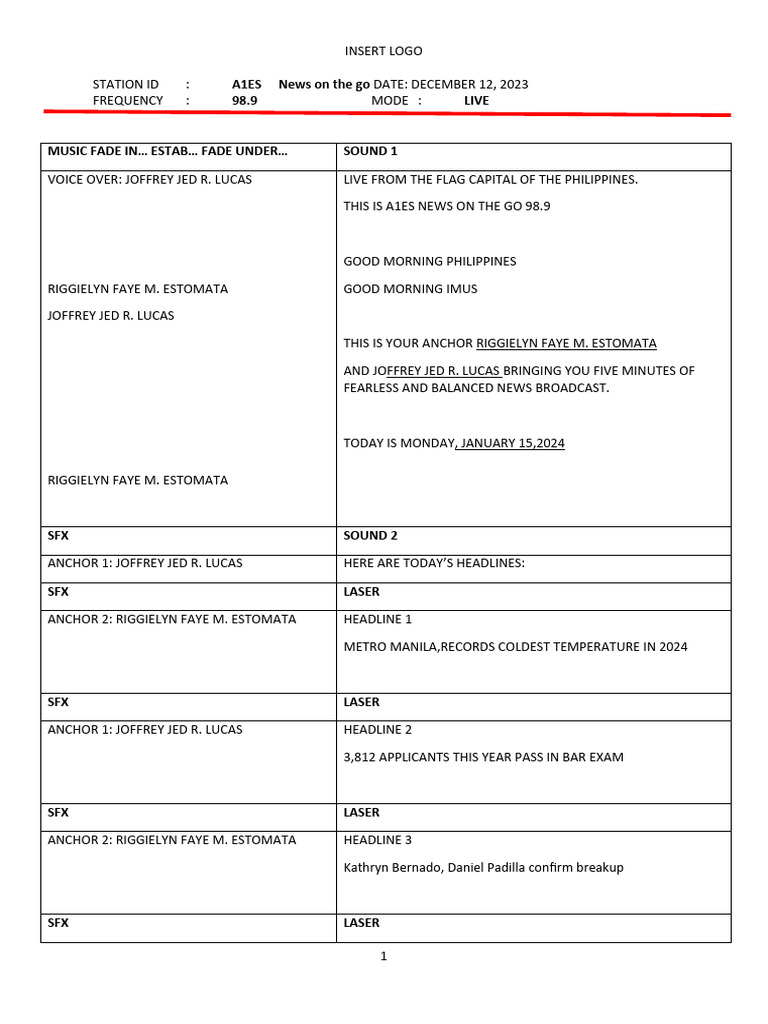 Script-English - RB | Download Free PDF | Philippines