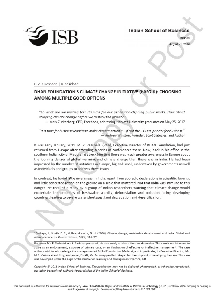 Case Dhan Foundation | PDF