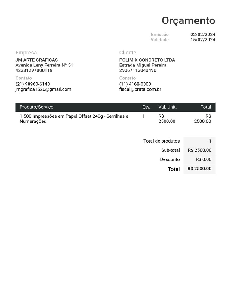 Polimix Concreto Ltda-2024-02-02 | PDF