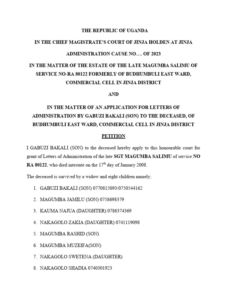 Letters of Administration | PDF | Public Law | Justice