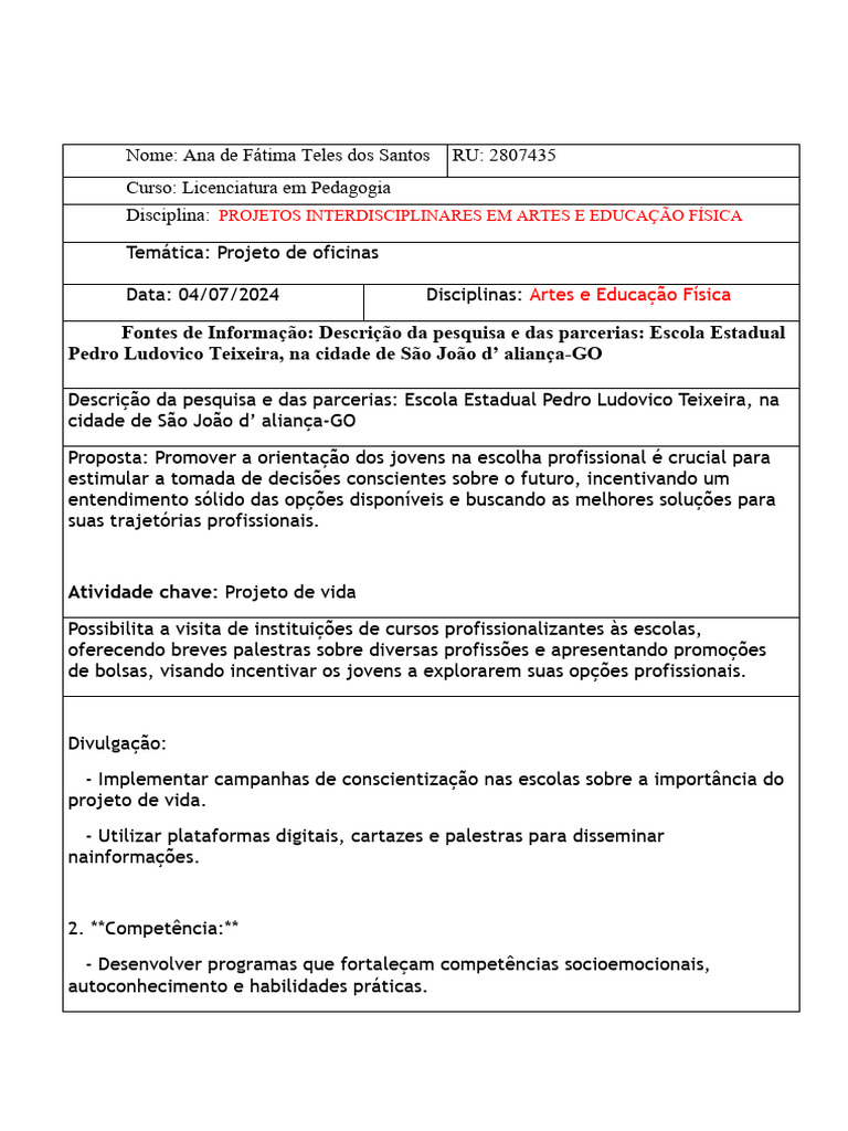 Trabalho Uninter | PDF | Carreira e Crescimento | Ciências Sociais