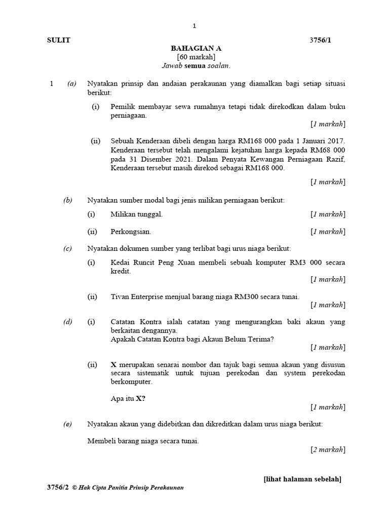 k2 t4 Prinsip Perakaunan 2022 | PDF