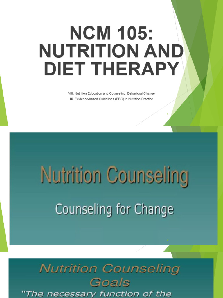 Nutrition Education and Interventions Guide | PDF | Malnutrition ...