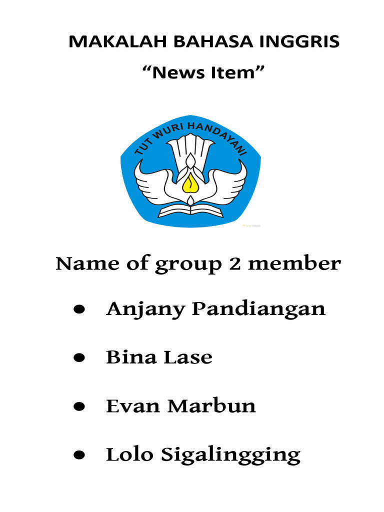 Makalah Bahasa Inggris 2024 | PDF