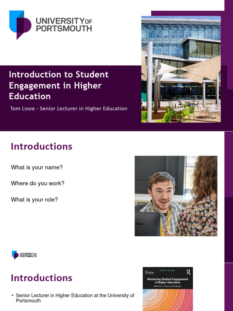 Student Engagement in Higher Ed | PDF