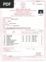 CBSE Class 10 Marksheet | PDF