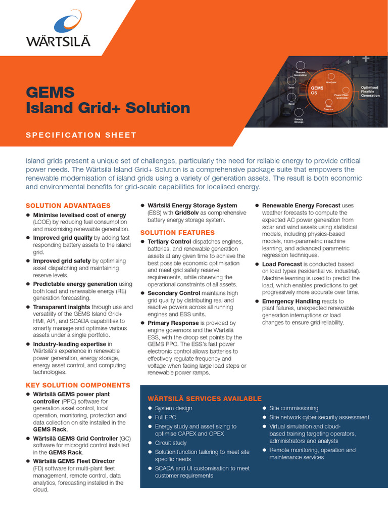 Gems Islandgrid Solution | PDF | Electrical Grid | Renewable Energy