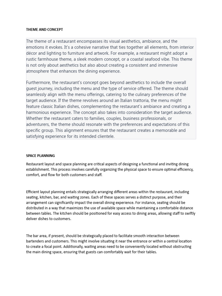 KITCHEN Basic Design Considerations | PDF | Restaurants | Kitchen