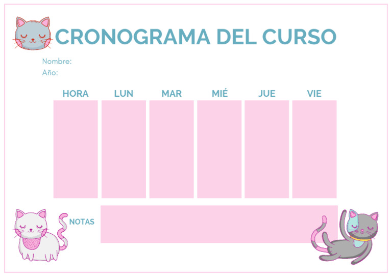 Horario de Gatitos | PDF