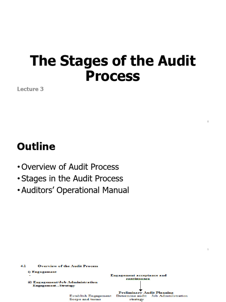 Lecture 3 - Audit Process and Audit Committee | PDF | Audit | Internal Control