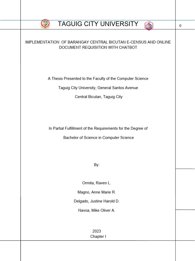E-Census and Document Requisition Chatbot | PDF | E Government | Php