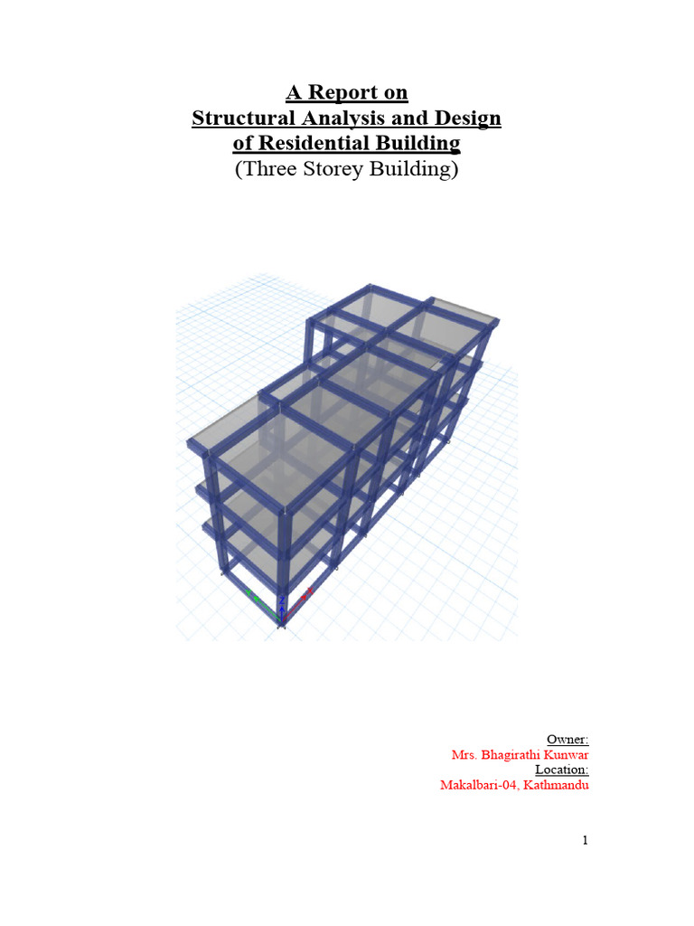 three floor report | PDF | Structural Load | Beam (Structure)