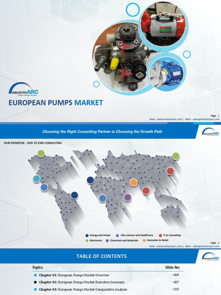 European Pumps Market (2022 - 2027) - Sample Extract | Download Free PDF | Pump | Efficient ...