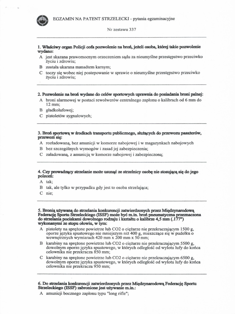 Przykladowe Testy Na Patent | PDF