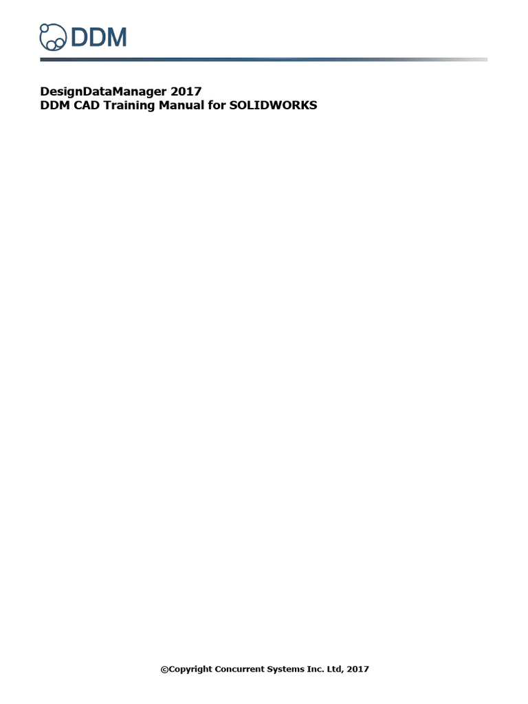 Ddm Cad for Solidworks Training Manual | PDF | Computer Aided Design | Databases