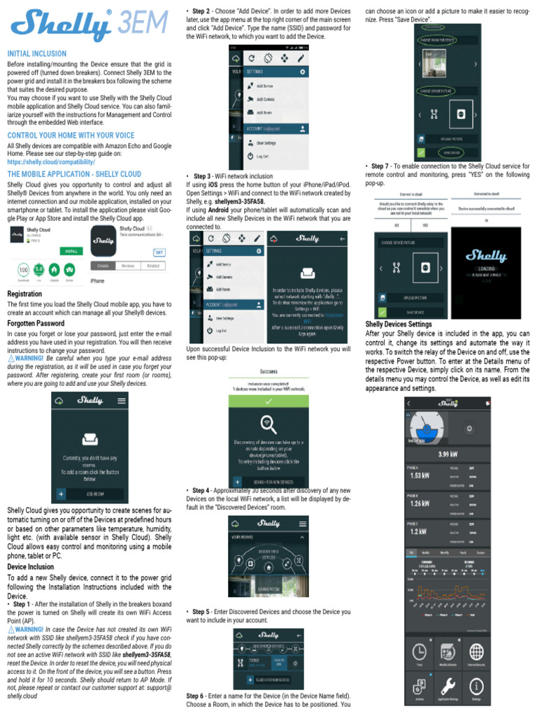 Shelly 3em | PDF | Wi Fi | Mobile App