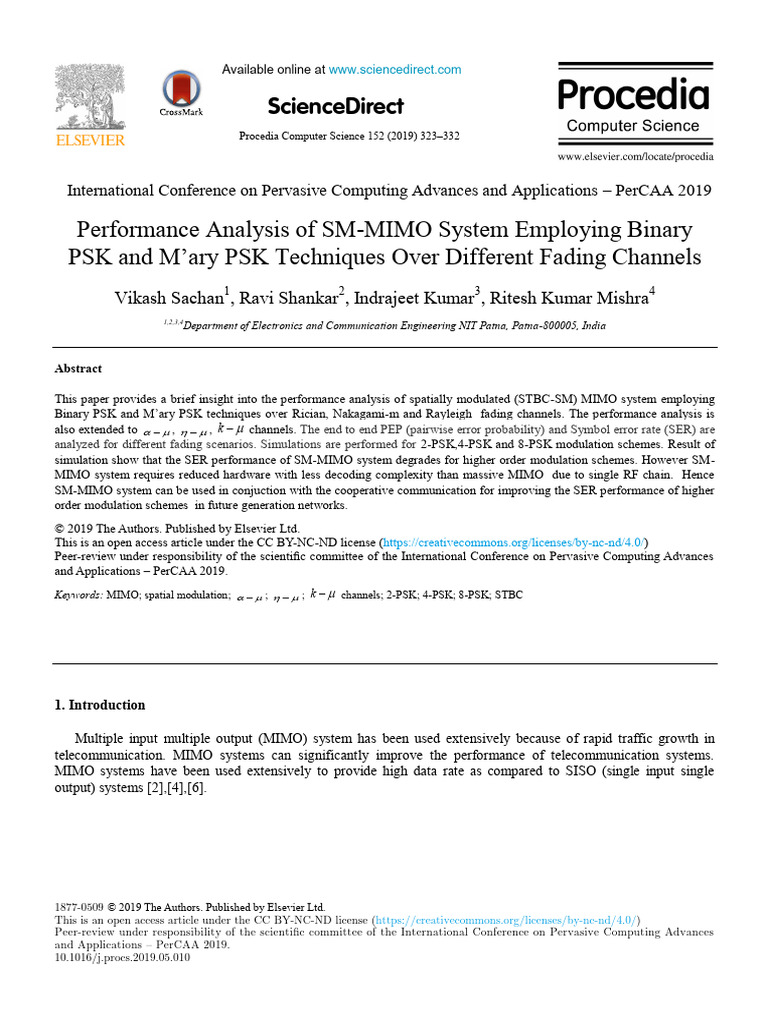 Sciencedirect Sciencedirect | PDF | Mimo | Data Transmission