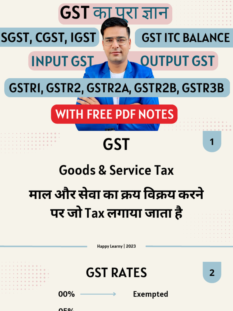 GST Notes (1) | PDF | Value Added Tax | Public Law