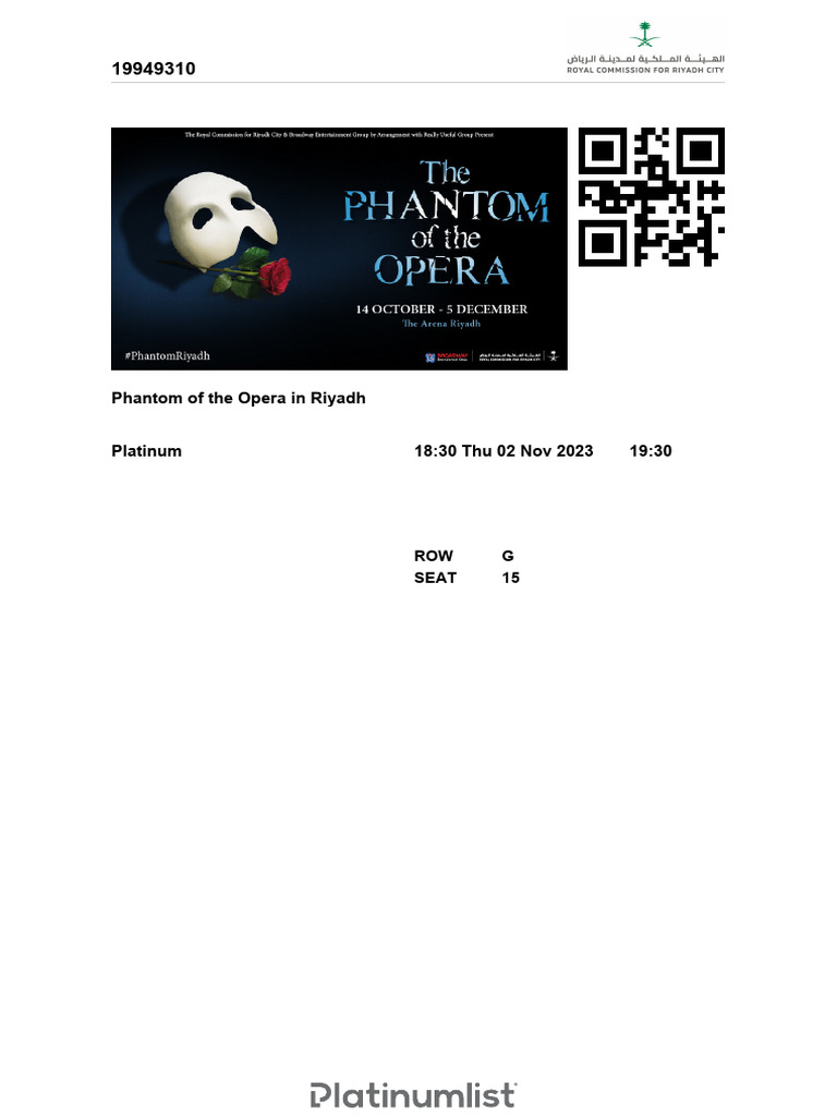 Phantom of The Opera in R 1 of 2 | PDF