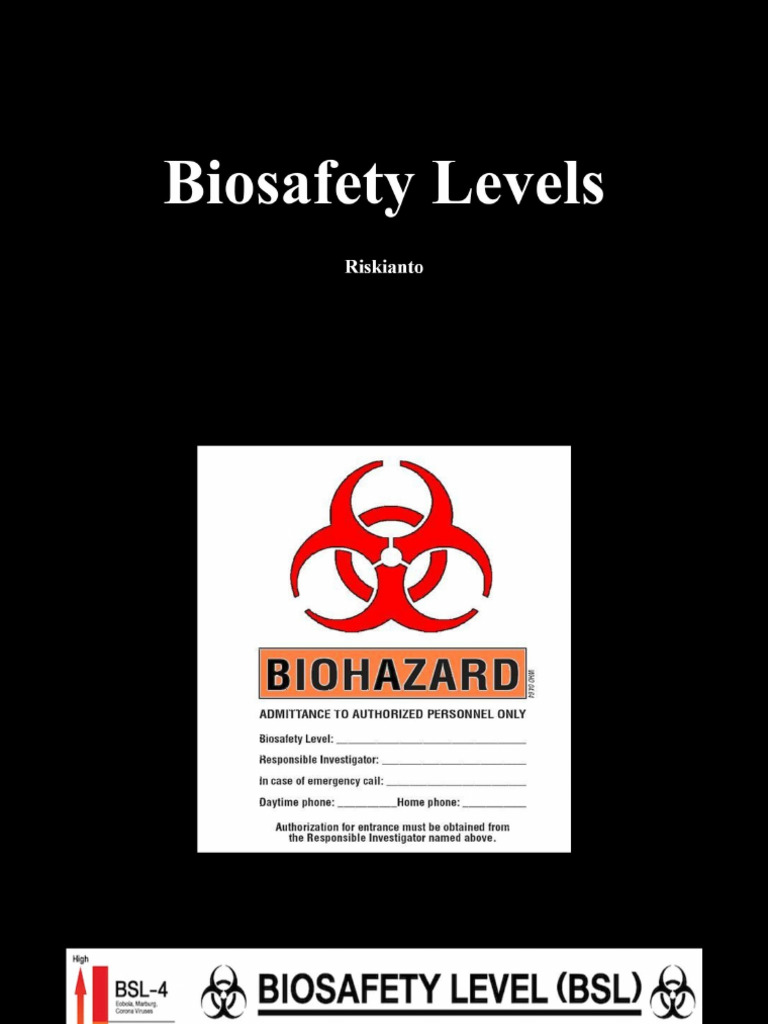 Biosafety Levels | PDF
