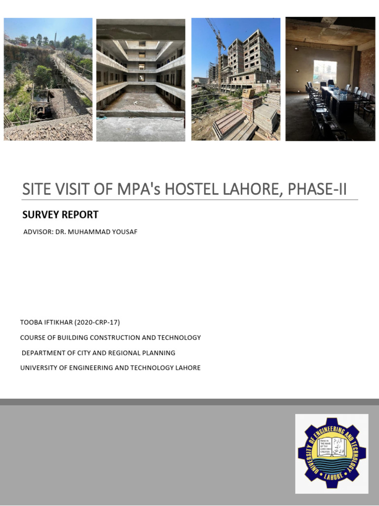 Construction Report of The New MPA Hotel, Lahore (Building Construction ...