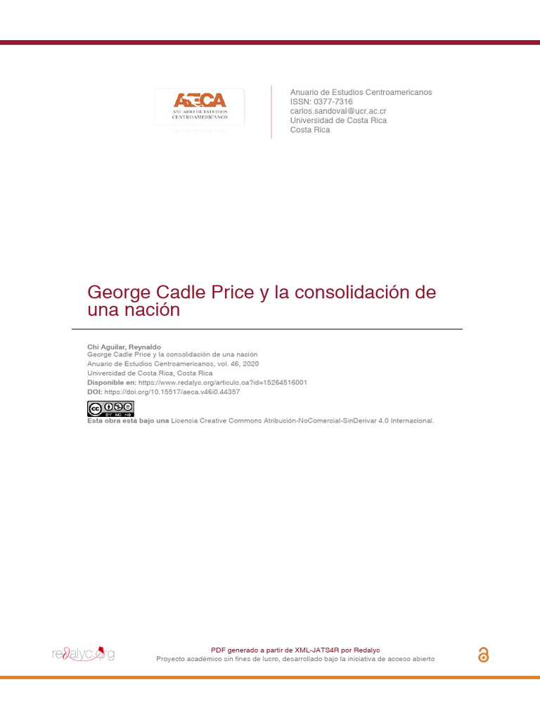 George Cadle Price y La Consolidación de Una Nación | PDF | Belice ...