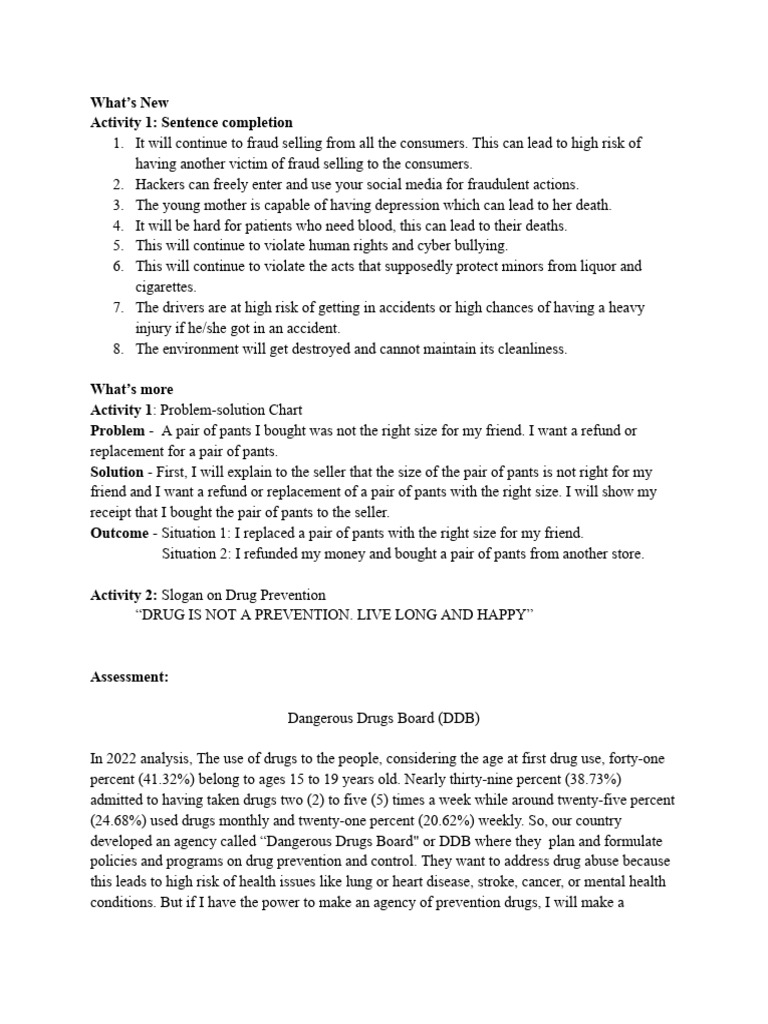 G10 Mapeh Health S 2nd Quarter Module 3 | PDF | Hiv/Aids | Cybercrime