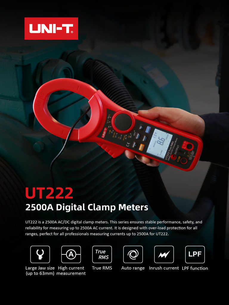 UT222 Data Sheet | PDF | Alternating Current | Metrology