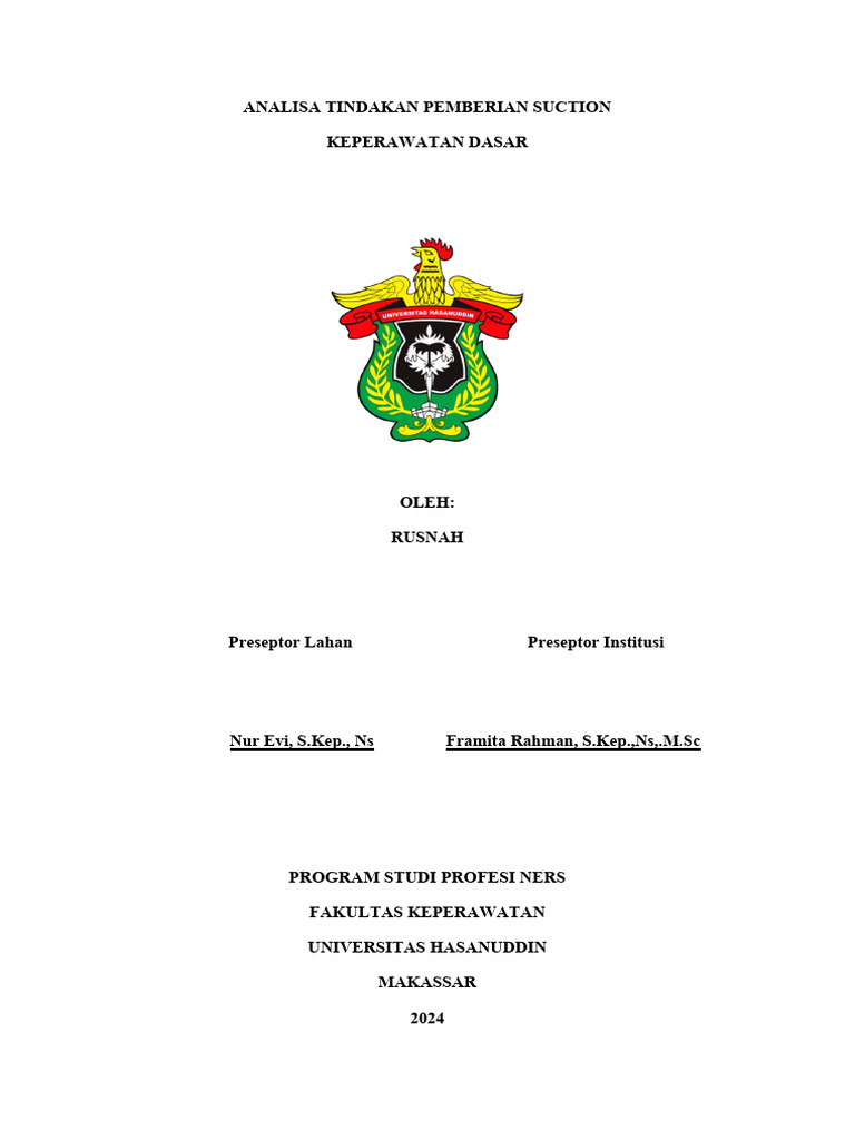 Analisa Tindakan Dan SP Kasus 4 - Terapi Oksigen (Nasal Kanul) | PDF