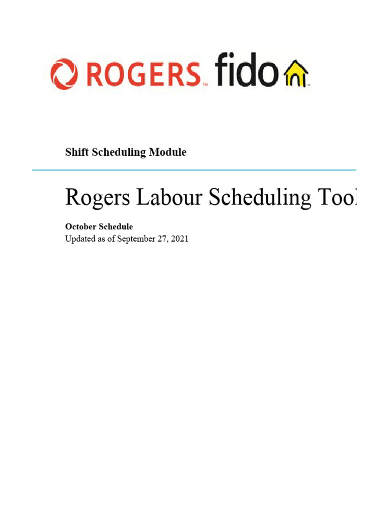 Shift Scheduling Module October 2021 | PDF | Business