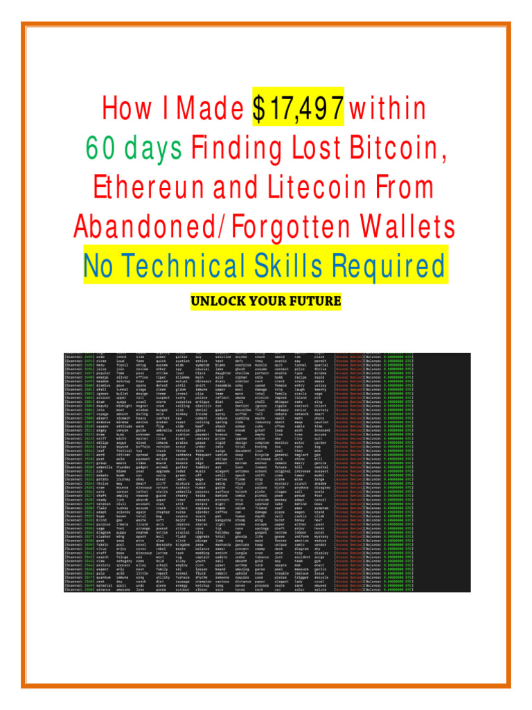 $17k Finding Lost Crypto With WalletCracker | PDF | Computing ...