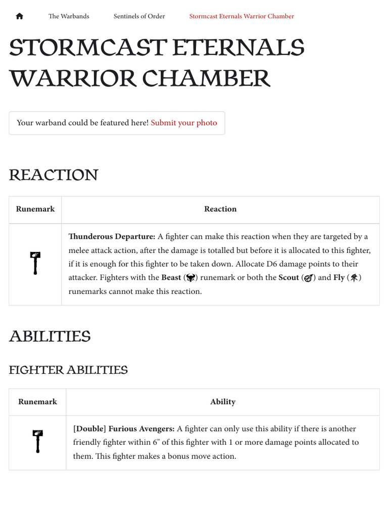 Stormcast Eternals Warrior Chamber - Warcrier | Download Free PDF ...
