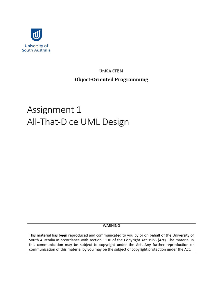 Assignment Part 1 Design | PDF | Class (Computer Programming) | Method ... Assignment Part 1 Design | PDF | Class (Computer Programming) | Method ...