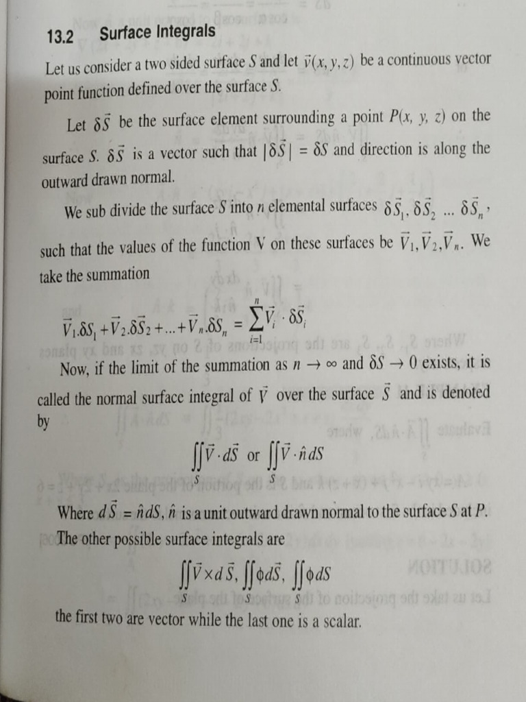 Surface Integral- Engineering Mathematics | PDF | Integral | Euclidean Vector