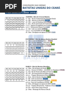 Calendário DBV 2025 | PDF