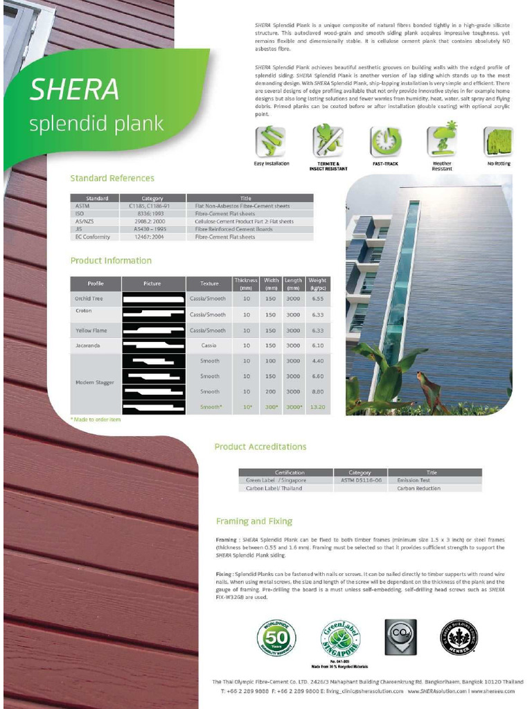 Flyer English - SHERA Splendid Plank | PDF