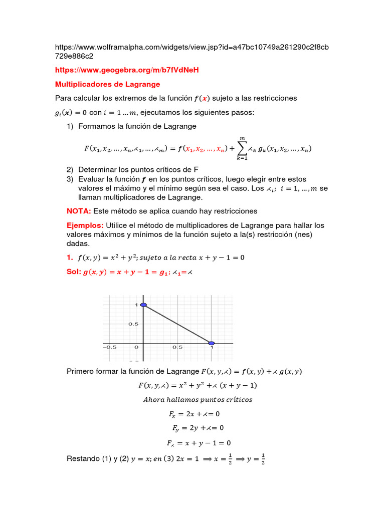 Multiplicadores de Lagrange | Descargar gratis PDF | Elipse | Esfera