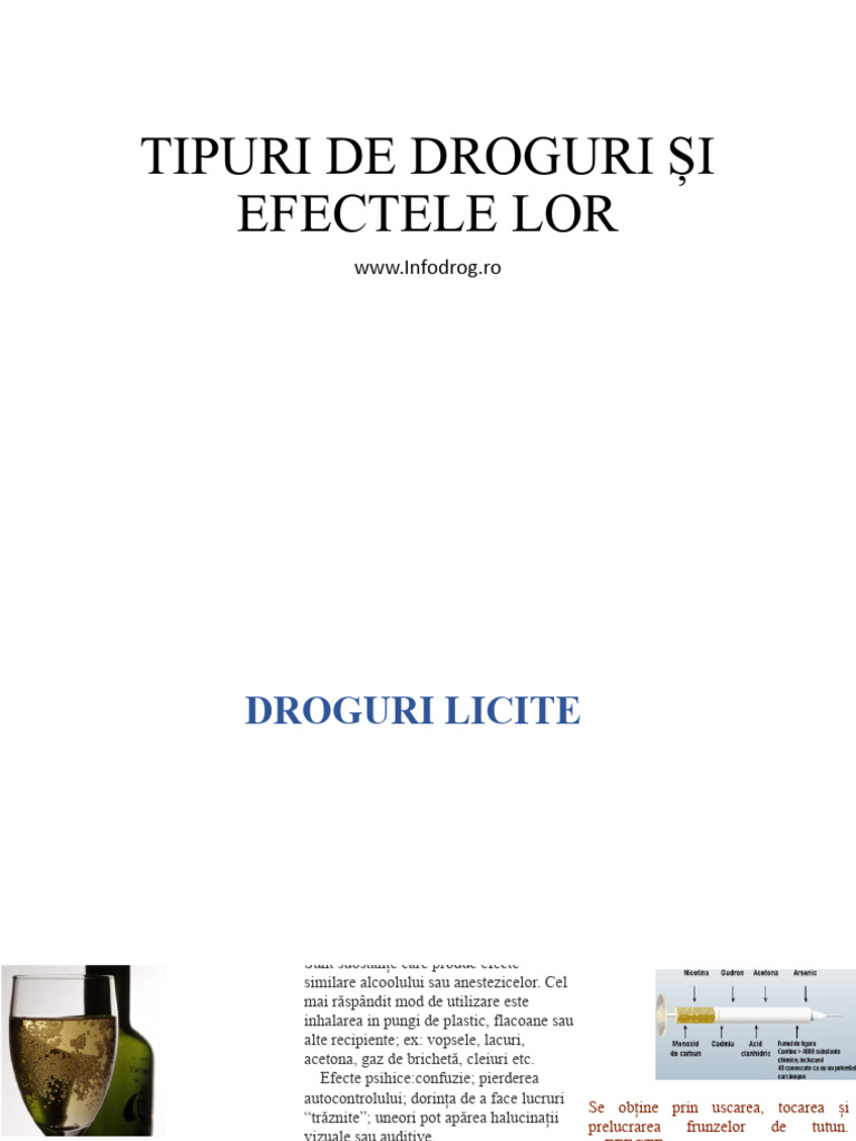 DROGURILE Tipuri Si Efecte | PDF