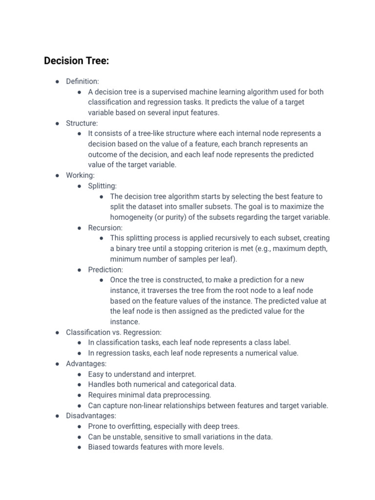 Decision Tree | PDF | Regression Analysis | Mathematical Logic