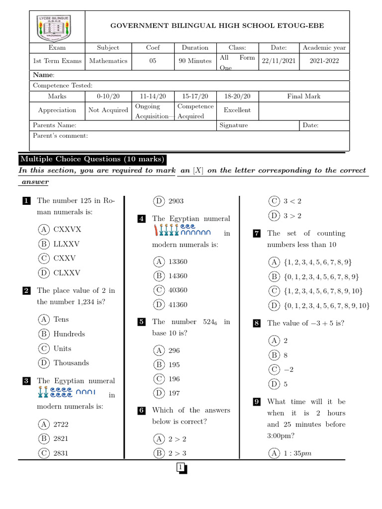 F1 2nd Seq GBHS | PDF | Science | Mathematics
